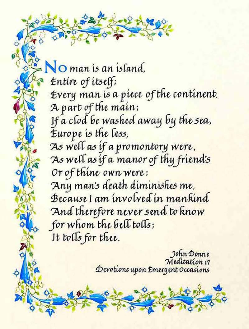 Poems and Gifts Featuring the Calligraphy of Peter Taylor